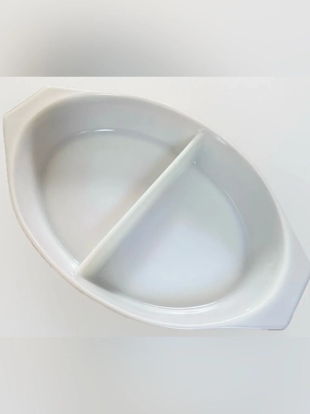 Pyrex | Dining | Pyrex Colonial Brown White Milk Glass Divided Dish ...